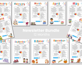 Editable Canva Template-newsletter Template, Editable Newsletter ...