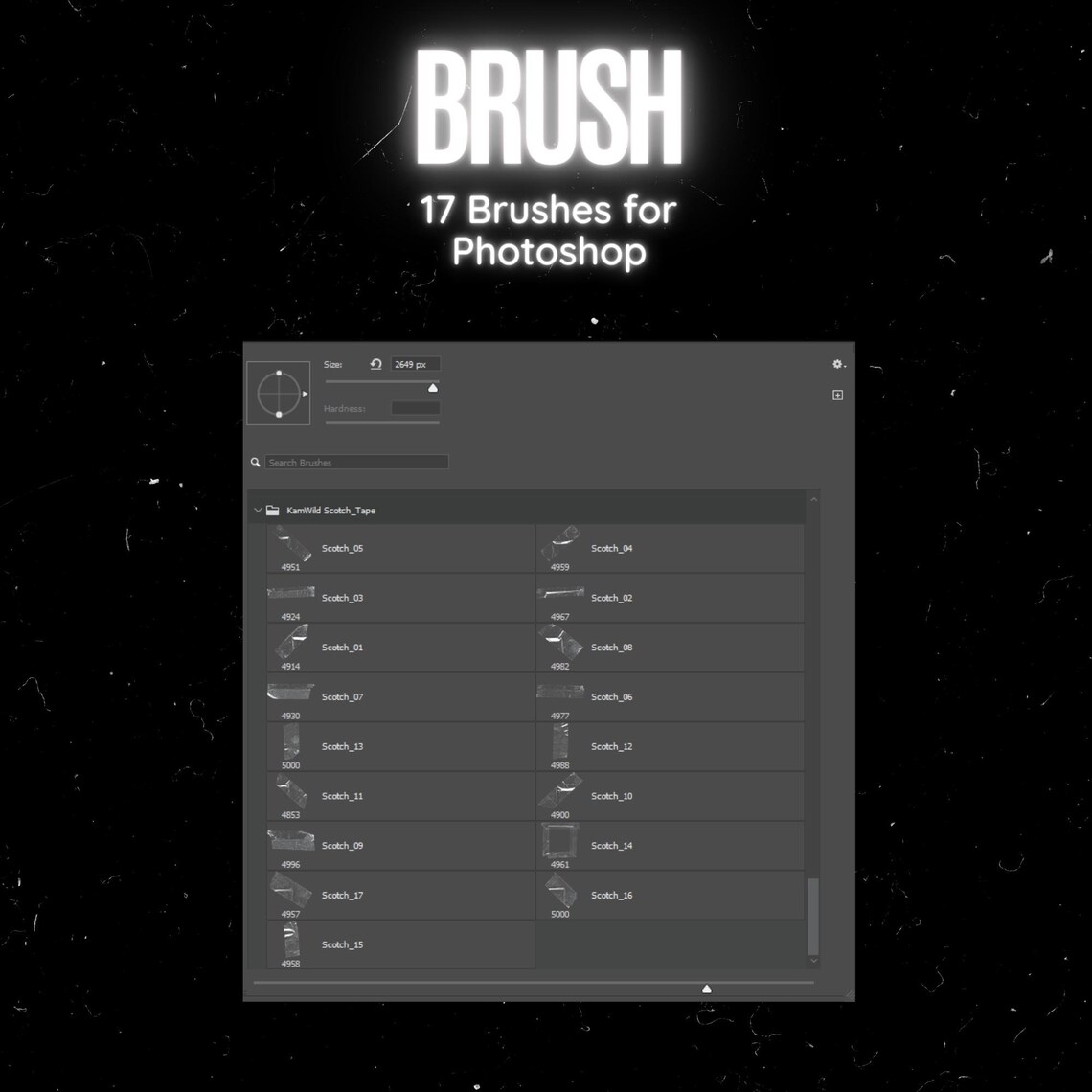 High-quality Scotch Tapes Overlays and Brushes Collection - Etsy