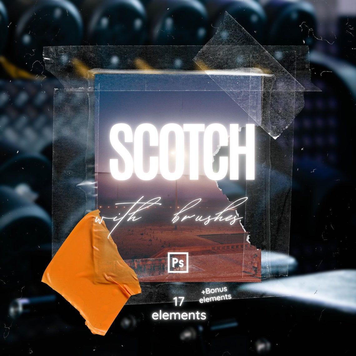 High-quality Scotch Tapes Overlays and Brushes Collection - Etsy