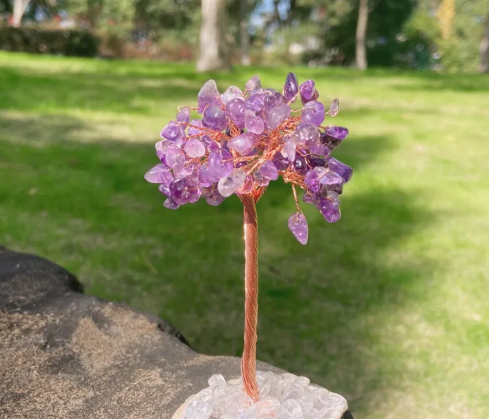 Beautiful Gemstone Tree With Colorful Stones - Etsy