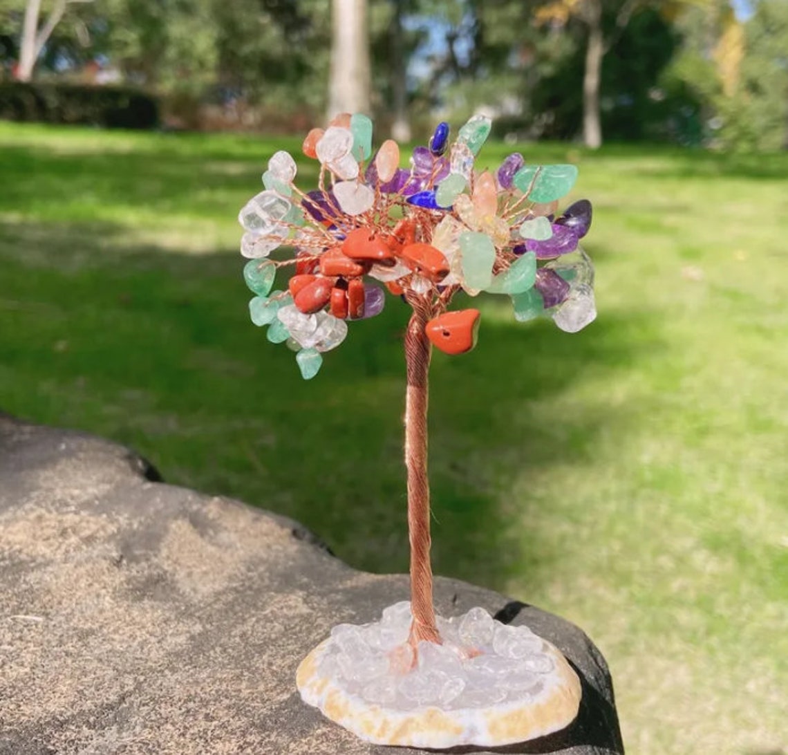 Beautiful Gemstone Tree With Colorful Stones - Etsy