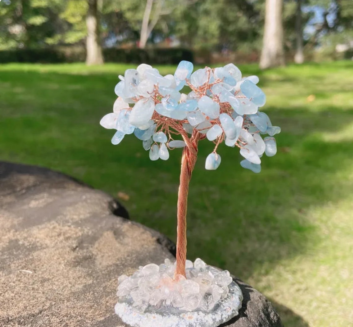 Beautiful Gemstone Tree With Colorful Stones - Etsy