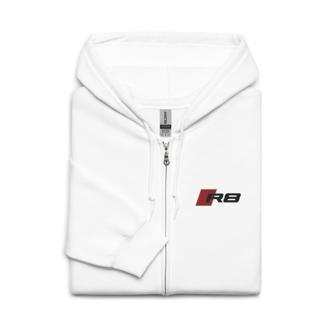 R8 Audi Sport Embroidered Zip Hoodie Hood Sweater Sweatshirt - Etsy