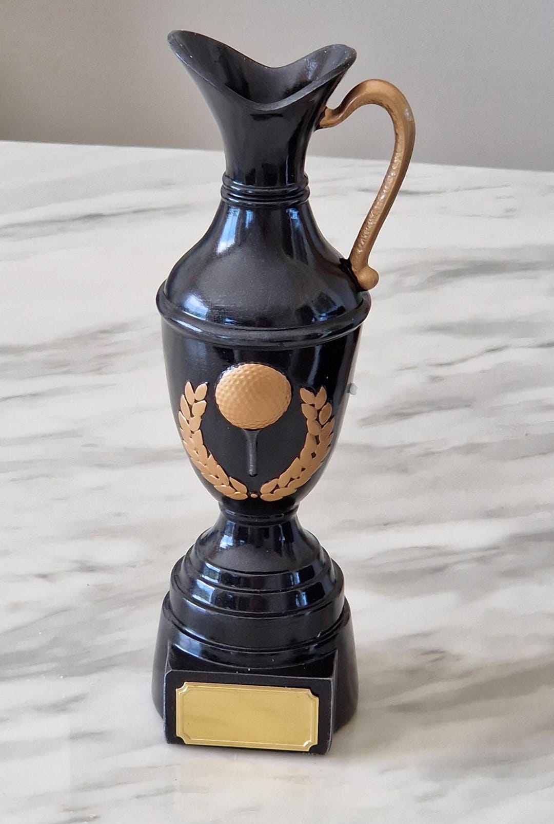 Personalized 25 Cm Antique Black and Gold Coloured Claret Jug. Ideal ...