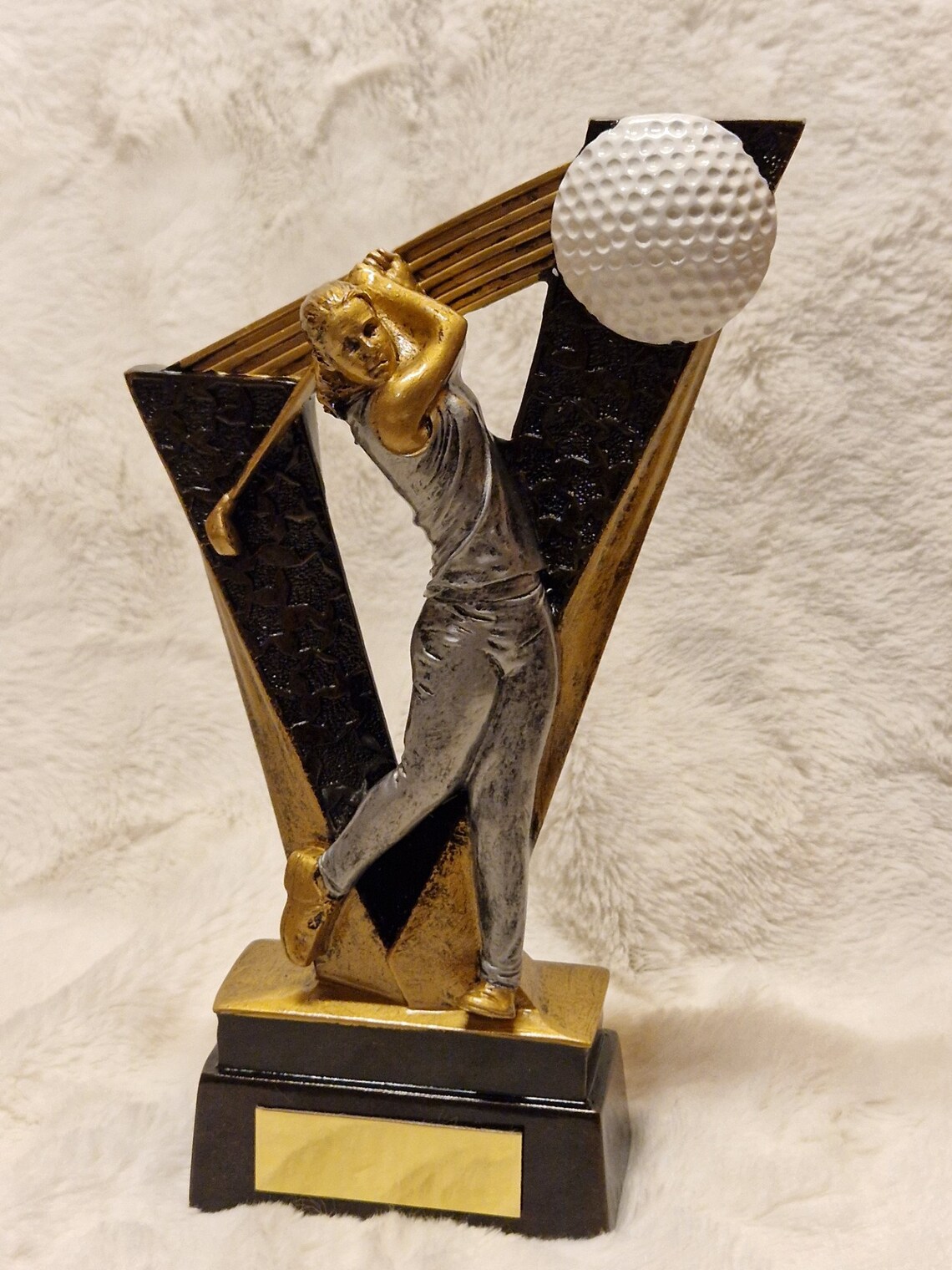 Personalized Female Golf Figurine Trophy: Engraved Resin Award - Etsy