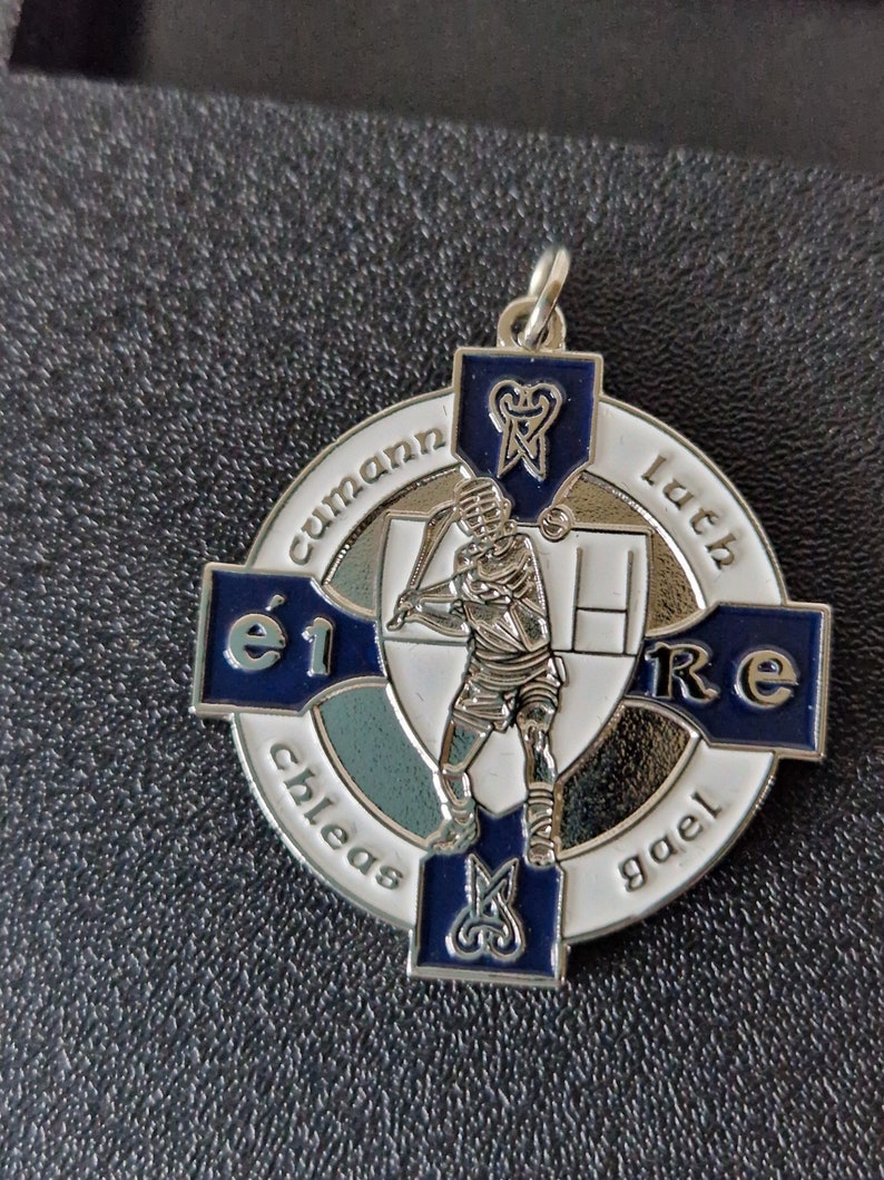 Irish Silver and Gold Hurling GAA Medal in Personalised Presentation ...