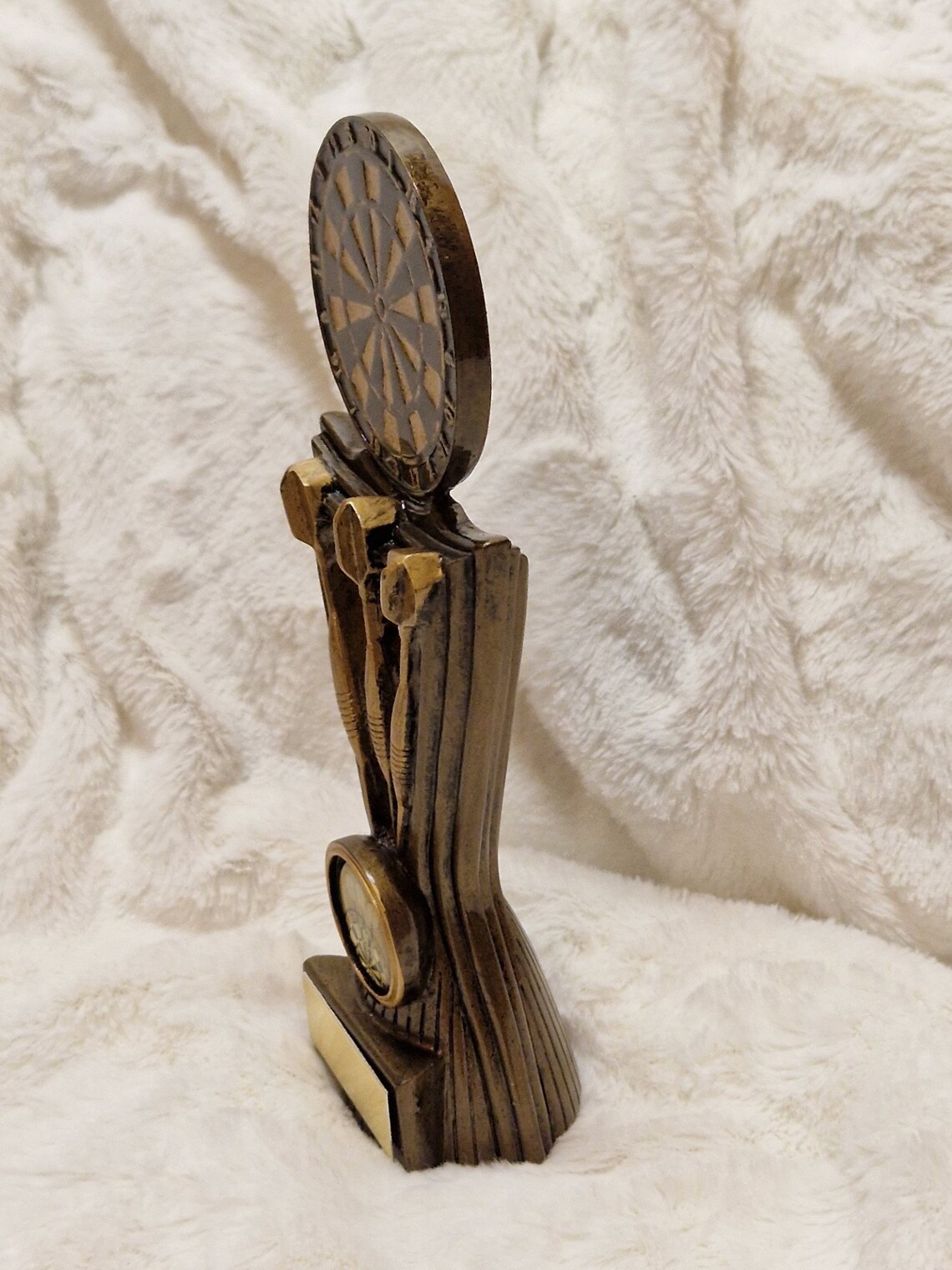 Personalised 17.5 Cm Dartboard Trophy. Ideal Prize, Desk Top Item, Gift ...