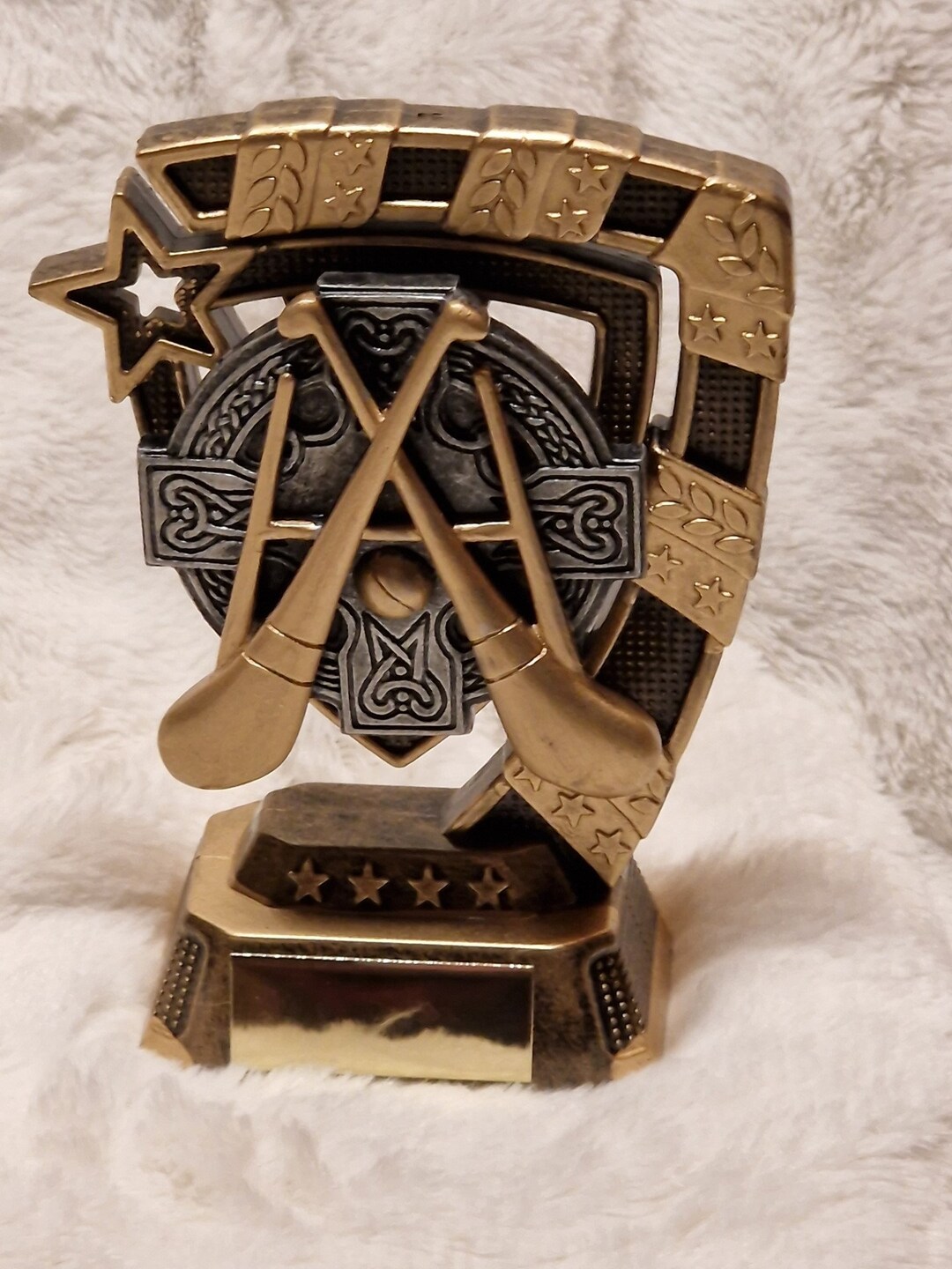 Personalised 13 Cm Crossed Hurls GAA Hurling Trophy. Ideal GAA Hurling ...