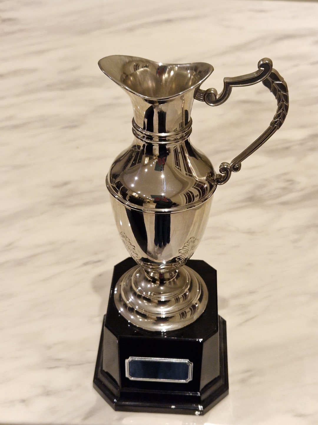 Engraved Nickel Plated Claret Jug Golf Trophy - 32cm - Etsy