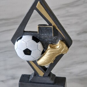 Personalised 17cm Soccer Football & Boot Trophy. Ideal Soccer Prize ...