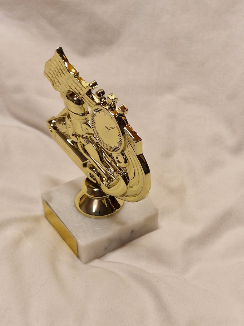 Personalised Go-karting Motor Sport Trophy With Marble Base. Ideal Desk ...