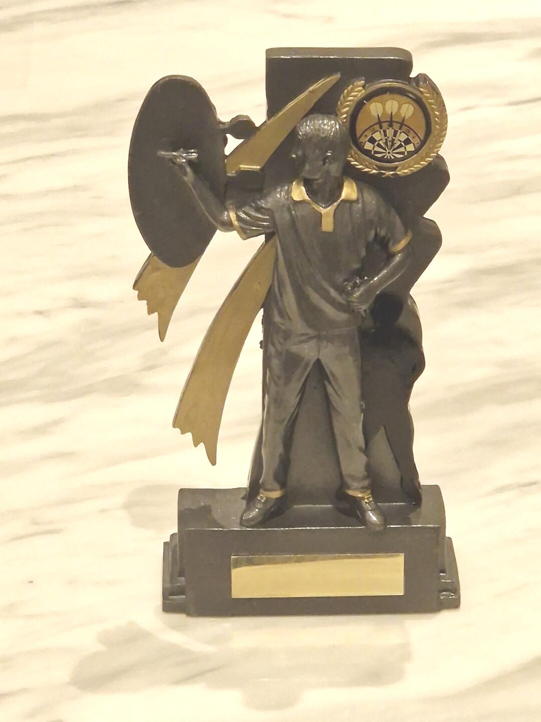 Personalised Dart Figurine Trophy, Silhouette Design, Cast Resin - Etsy