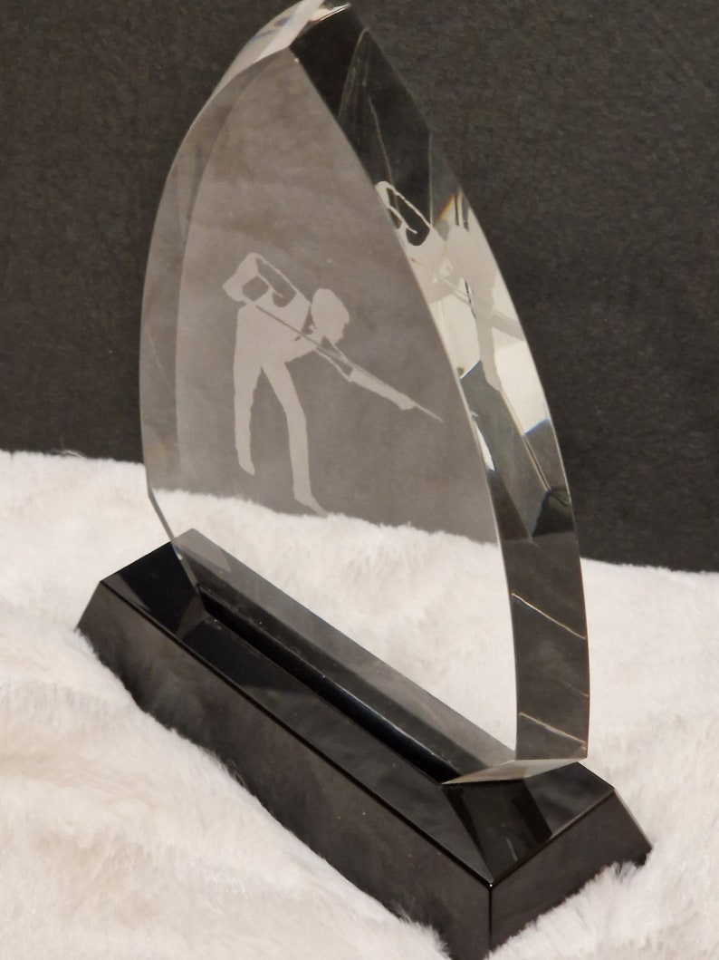 Personalised Premium Optical and Black Crystal Snooker/pool/billiards ...