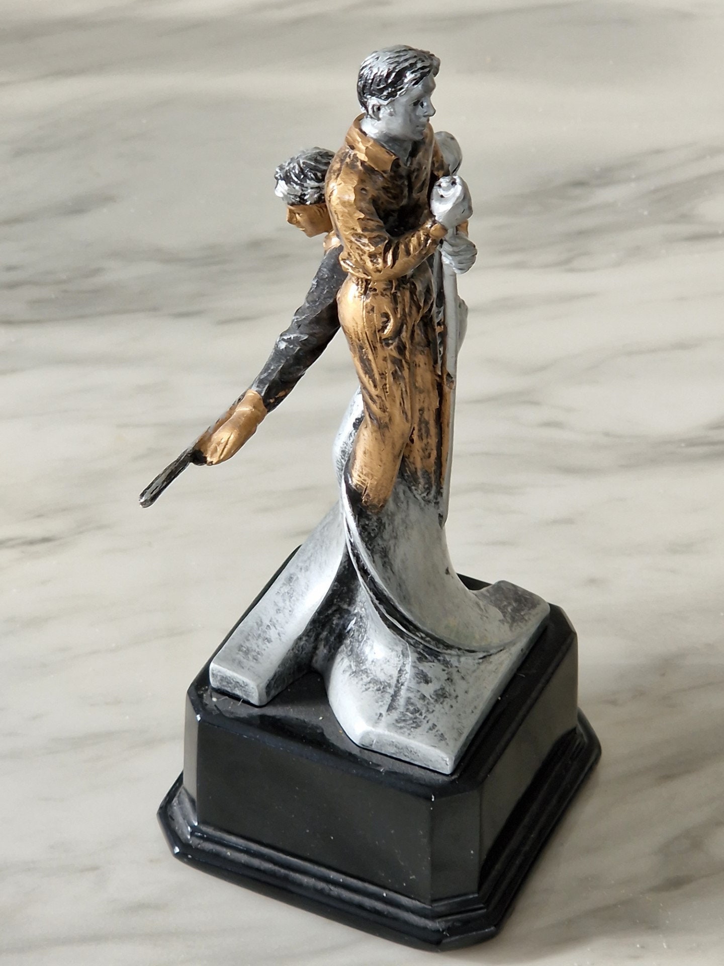 Personalised 21cm Pool/snooker Double Figurine Trophy, One Cueing, One ...