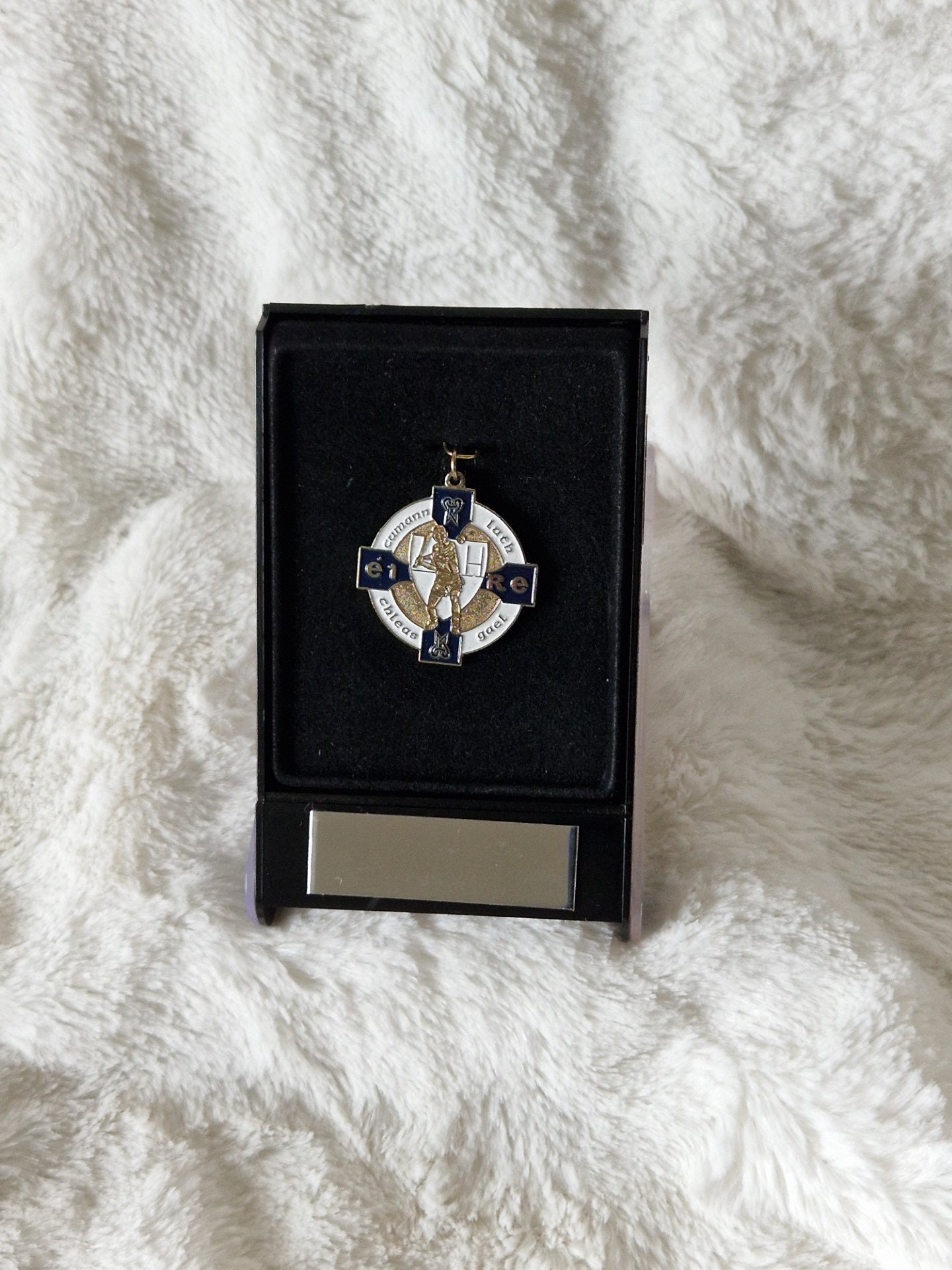 Irish Silver and Gold Hurling GAA Medal in Personalised Presentation ...