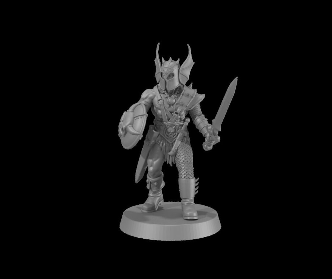 28/32mm Evil Fighter - (monstrous Encounters) - Etsy