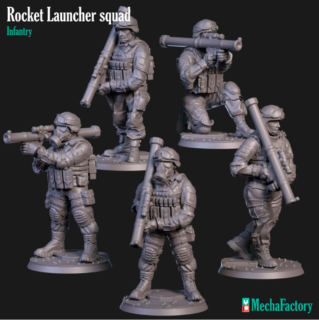 Modern Rocket Launcher Squad Set - Etsy