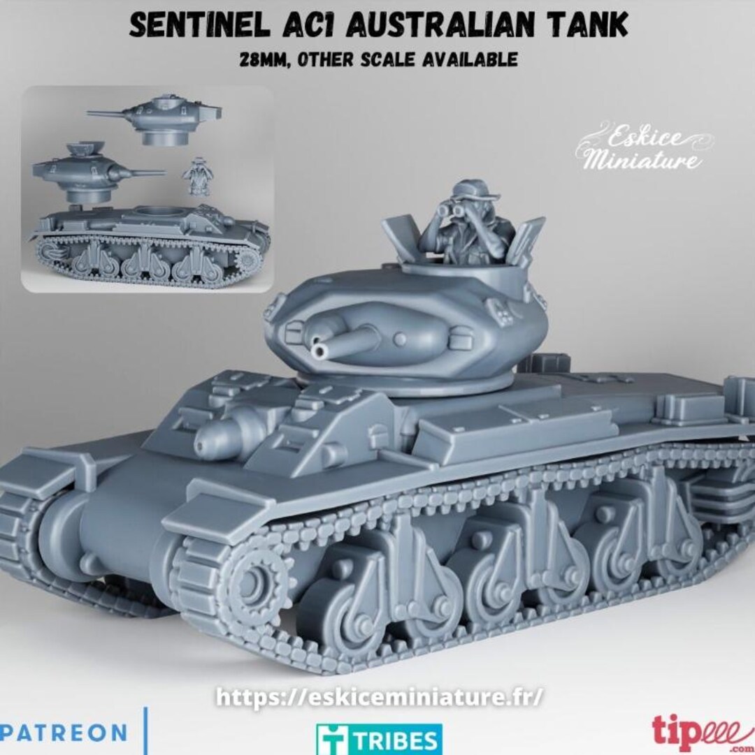 WW2 Australian Sentinel AC1 Tank - Etsy
