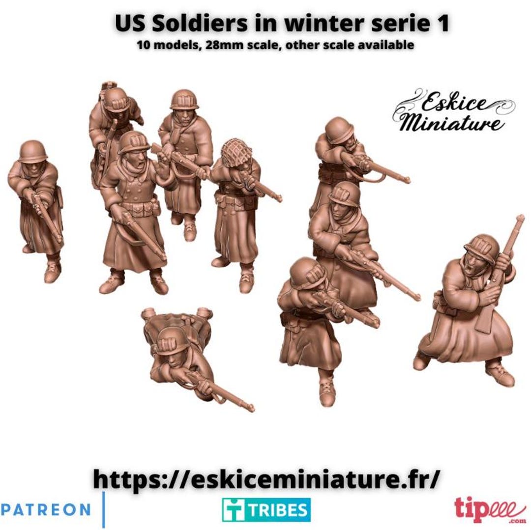 WW2 US Soldiers in Winter Series 1 Set - Etsy