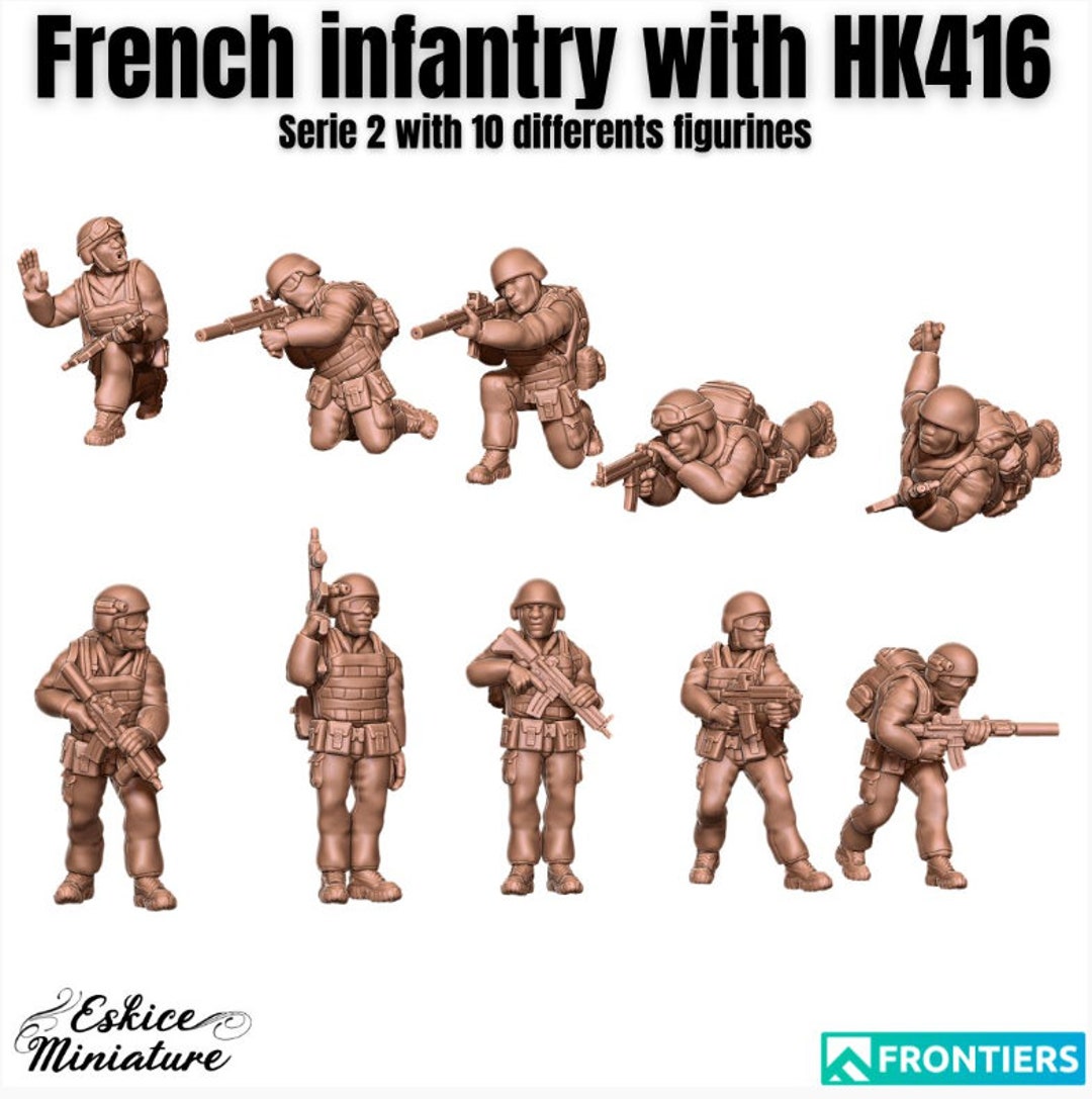 Modern French Infantry W/ HK416 Set - Etsy