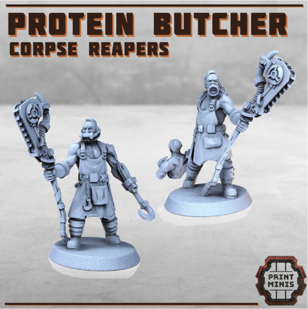 28mm Protein Butcher - Corpse Reapers (heroic Scale) - Etsy