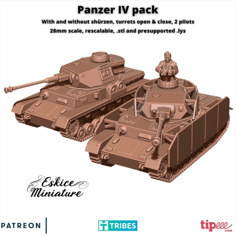 WW2 German Panzer IV Tank Set - Etsy