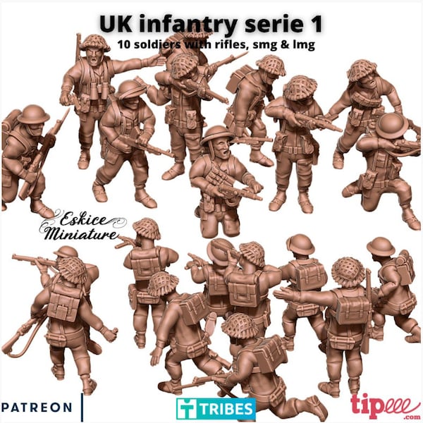 28mm Ww2 British Infantry - Etsy UK