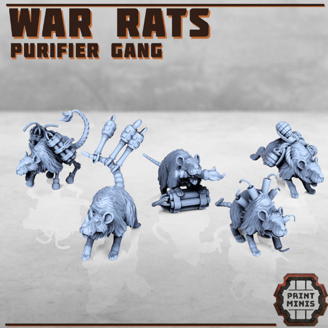 28mm War Rats - Purifier Gang Pets (heroic Scale) - Etsy UK