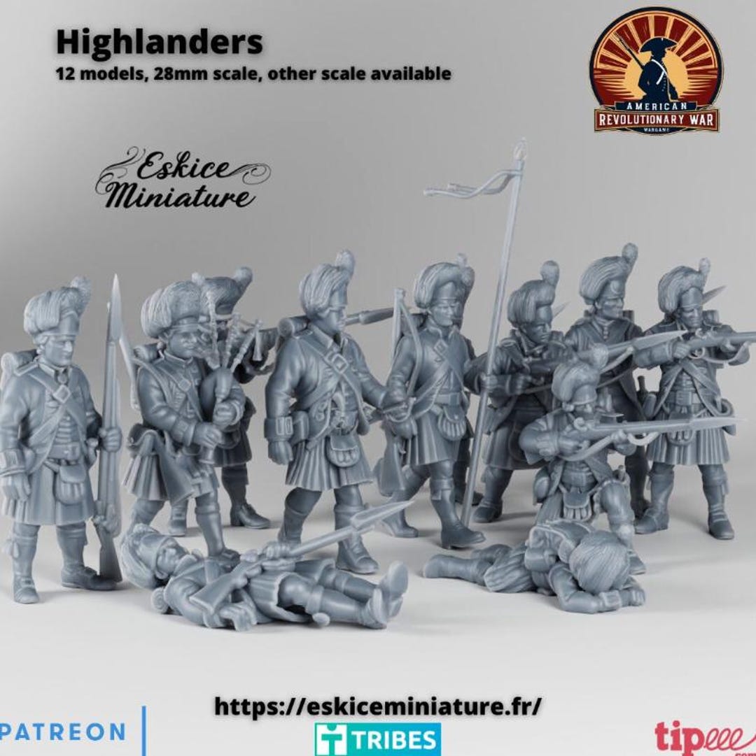 American Revolution Highlander Regiment (black Watch) - Etsy