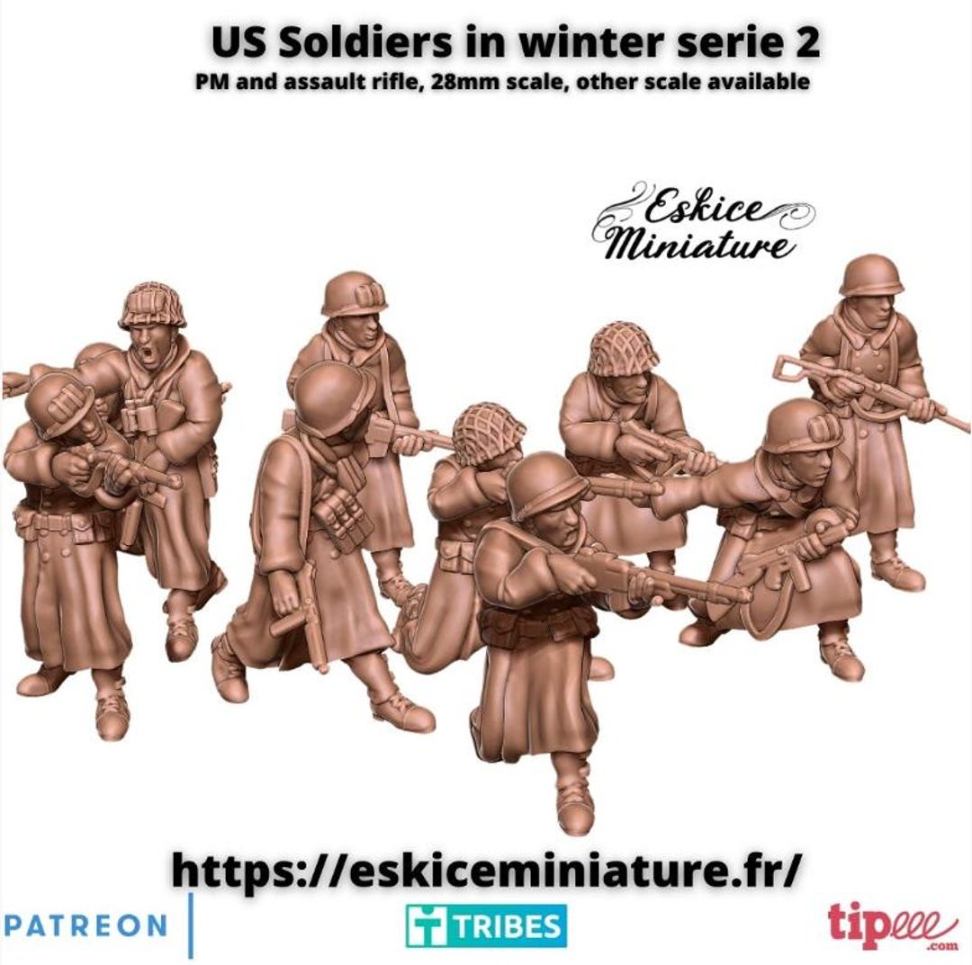 WW2 US Soldiers in Winter Series 2 Set - Etsy