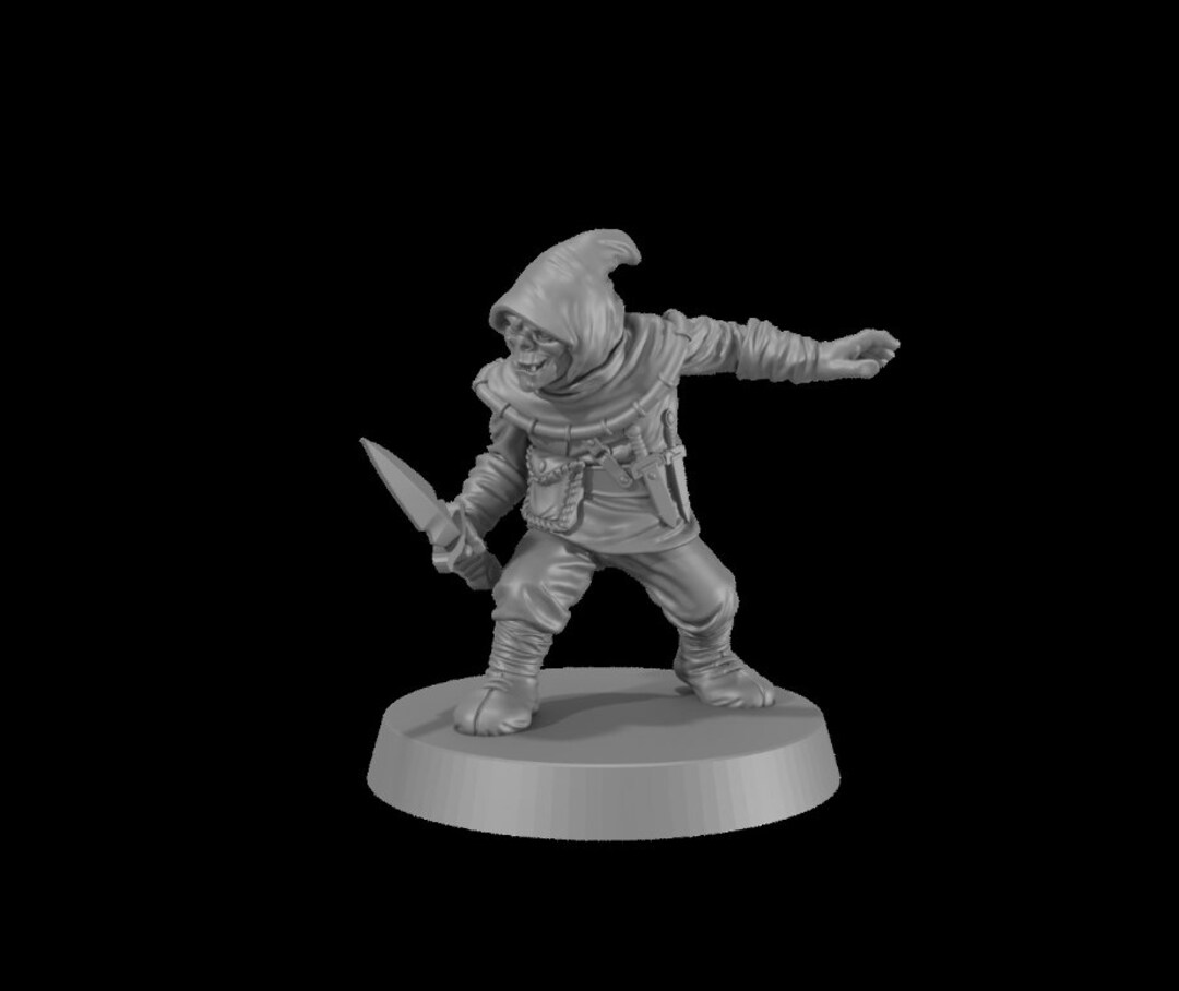 28/32mm Half Orc Assassin - (monstrous Encounters) - Etsy