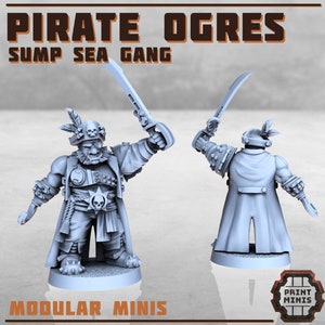 28mm Pirate Ogres - Sea Sump Gang (heroic Scale) - Etsy