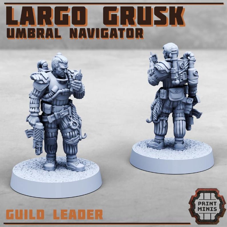 28mm Largo Grusk - Umbral Navigator, Hellspire (heroic Scale) - Etsy UK