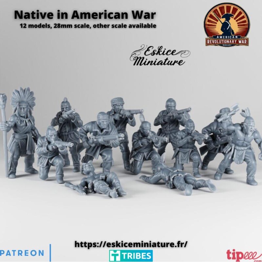 American Revolution Native Americans Series 1 - Etsy
