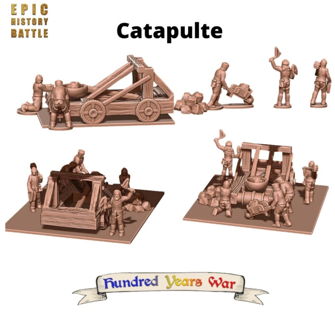 Hundred Years War Catapult Set - Etsy