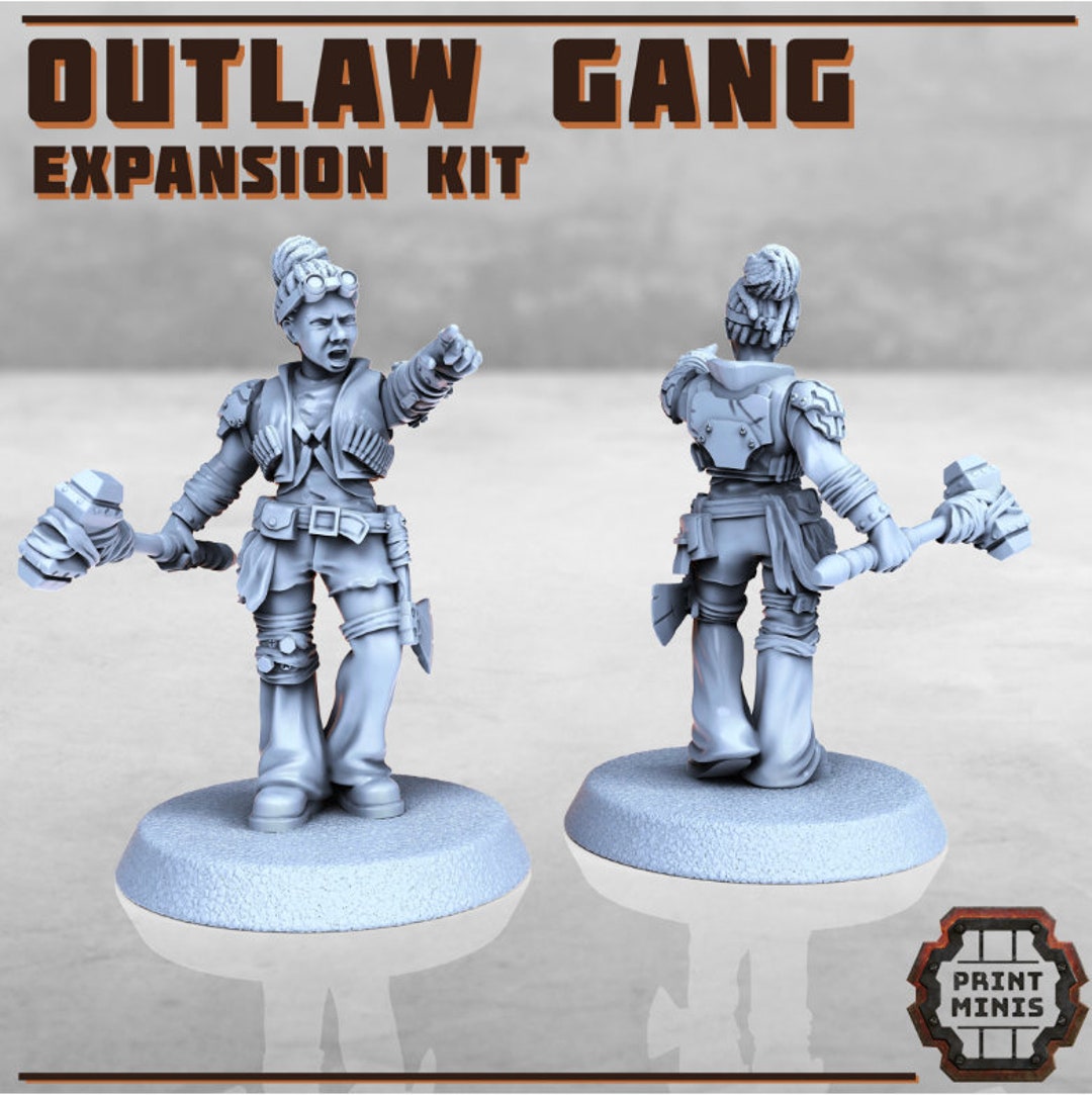 28mm Outlaw Gang Member 1 heroic Scale - Etsy