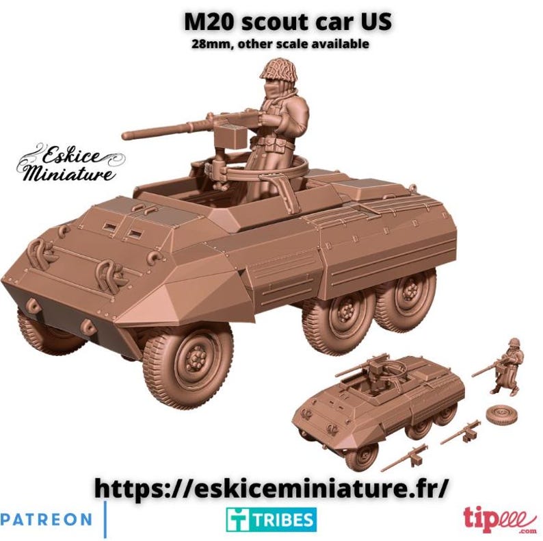 WW2 US M20 Scout Car Set - Etsy
