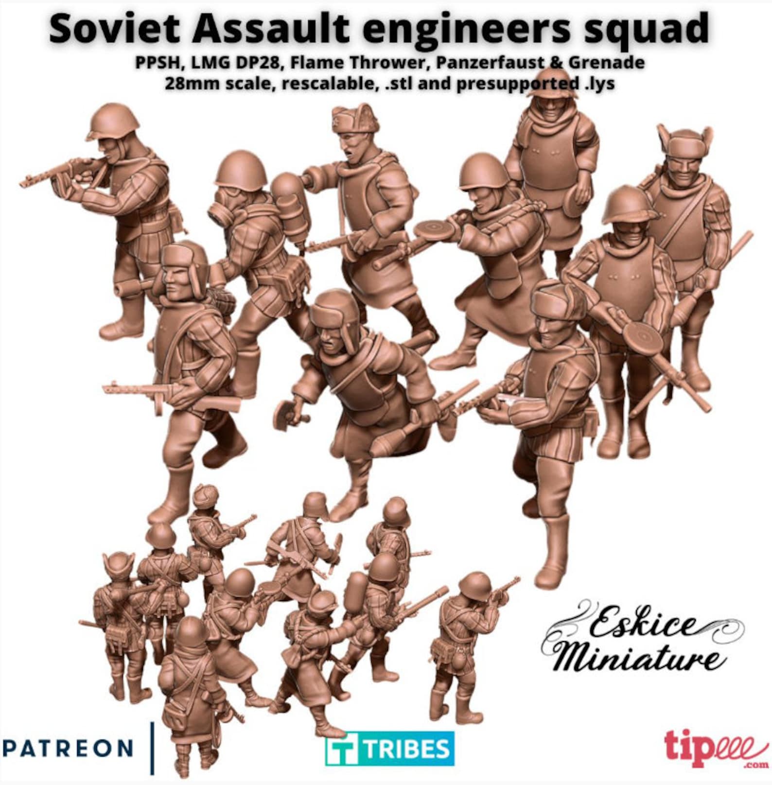 WW2 Russian Soviet Assault Engineers Squad Set - Etsy