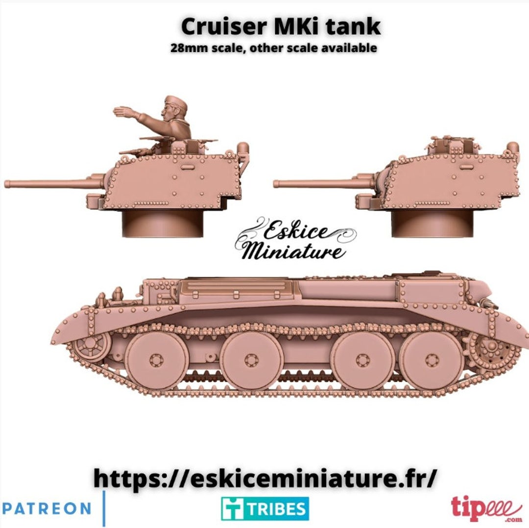 WW2 British Cruiser Mki Tank Set - Etsy