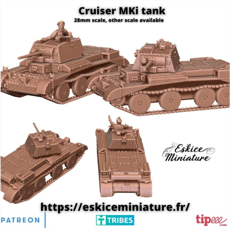 WW2 British Cruiser Mki Tank Set - Etsy
