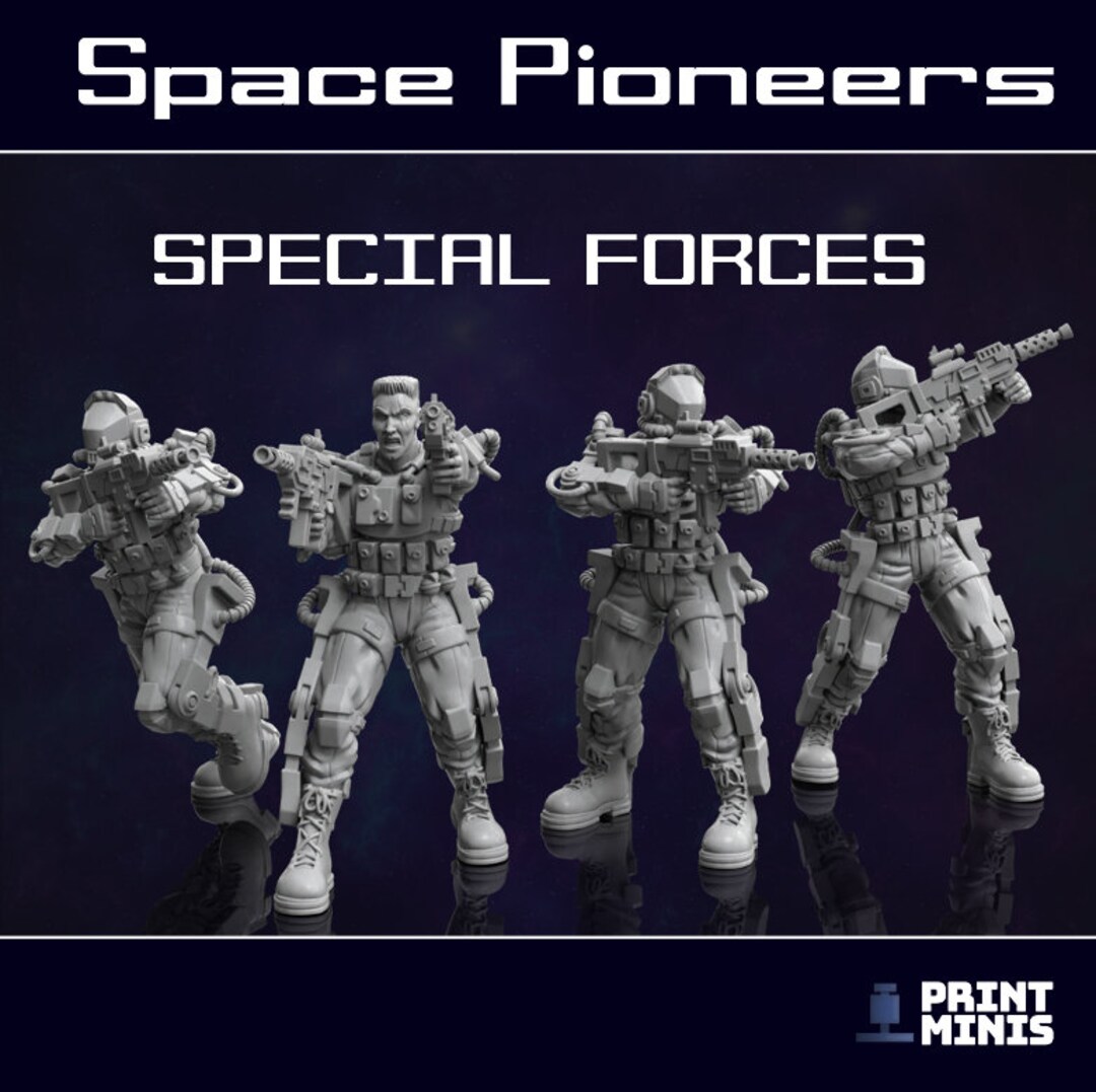 28mm Space Pioneers - Special Forces Full Set (heroic Scale) - Etsy