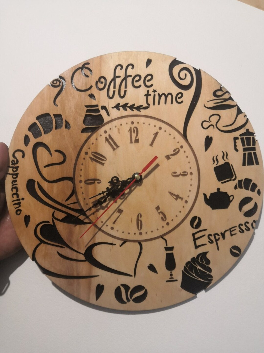 Coffee Time Bar PUB Clock File Laser Cutting DXF Lightburn in Zip Files ...