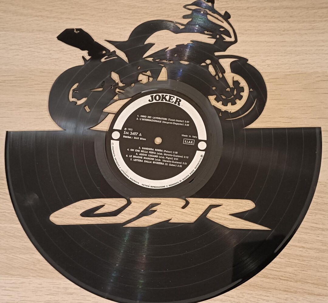 Honda CBR Motorcycle Vinyl Wall Clock Vinyl Wall Clock Honda CBR, Vinyl ...