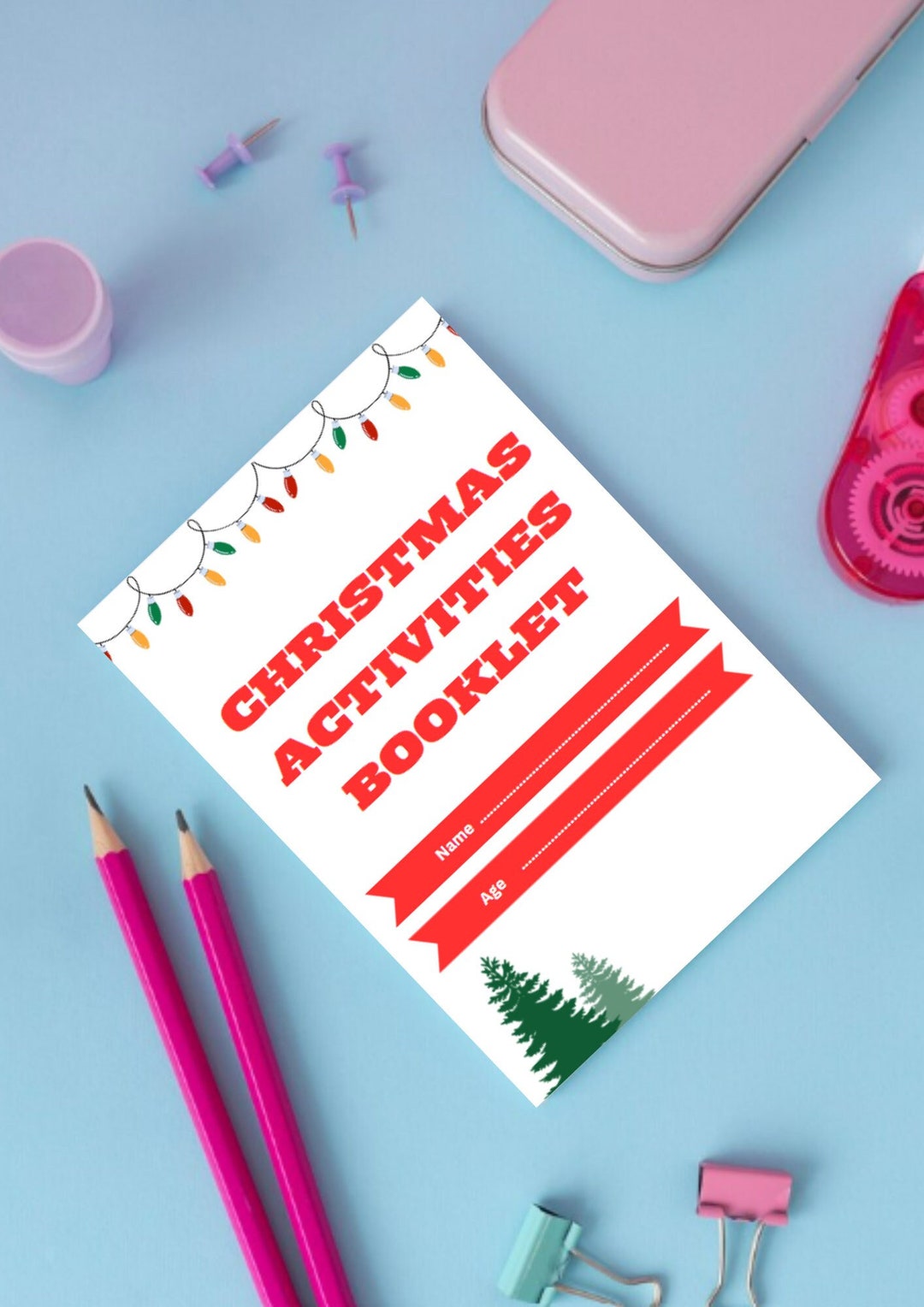 Christmas Activity Booklet - Digital Print - Etsy