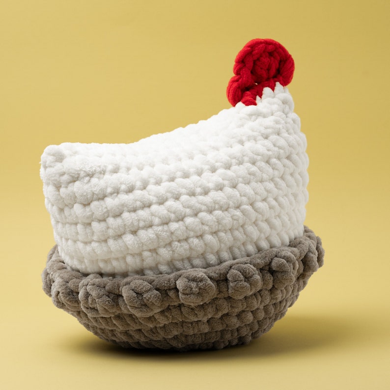 Large Chicken With Nest / CROCHET PATTERN - Etsy Australia