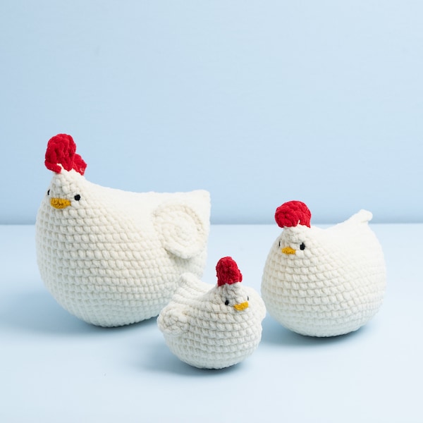 Crochet Large Chicken Pattern - Etsy