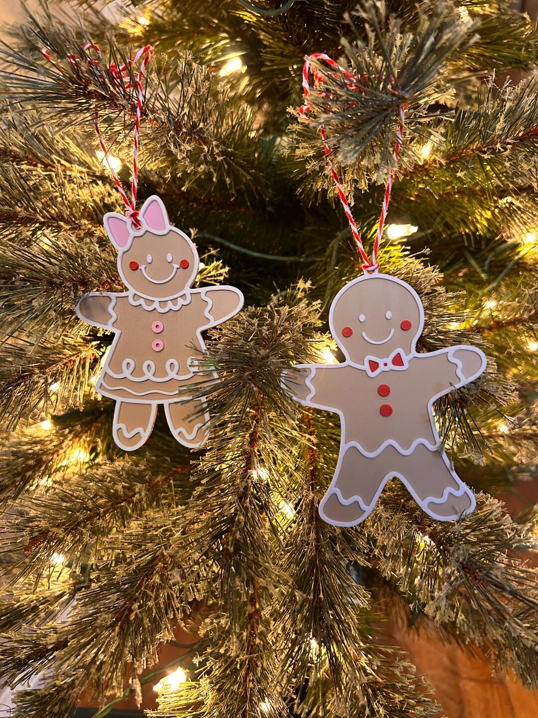 3D Printed Gingerbread Ornaments: Unique Holiday Decor - Etsy