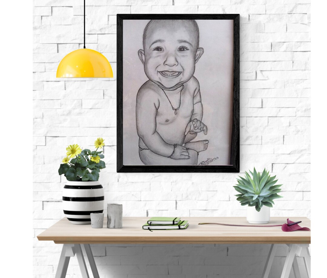 Cute Baby Smiley Digital Print - Etsy