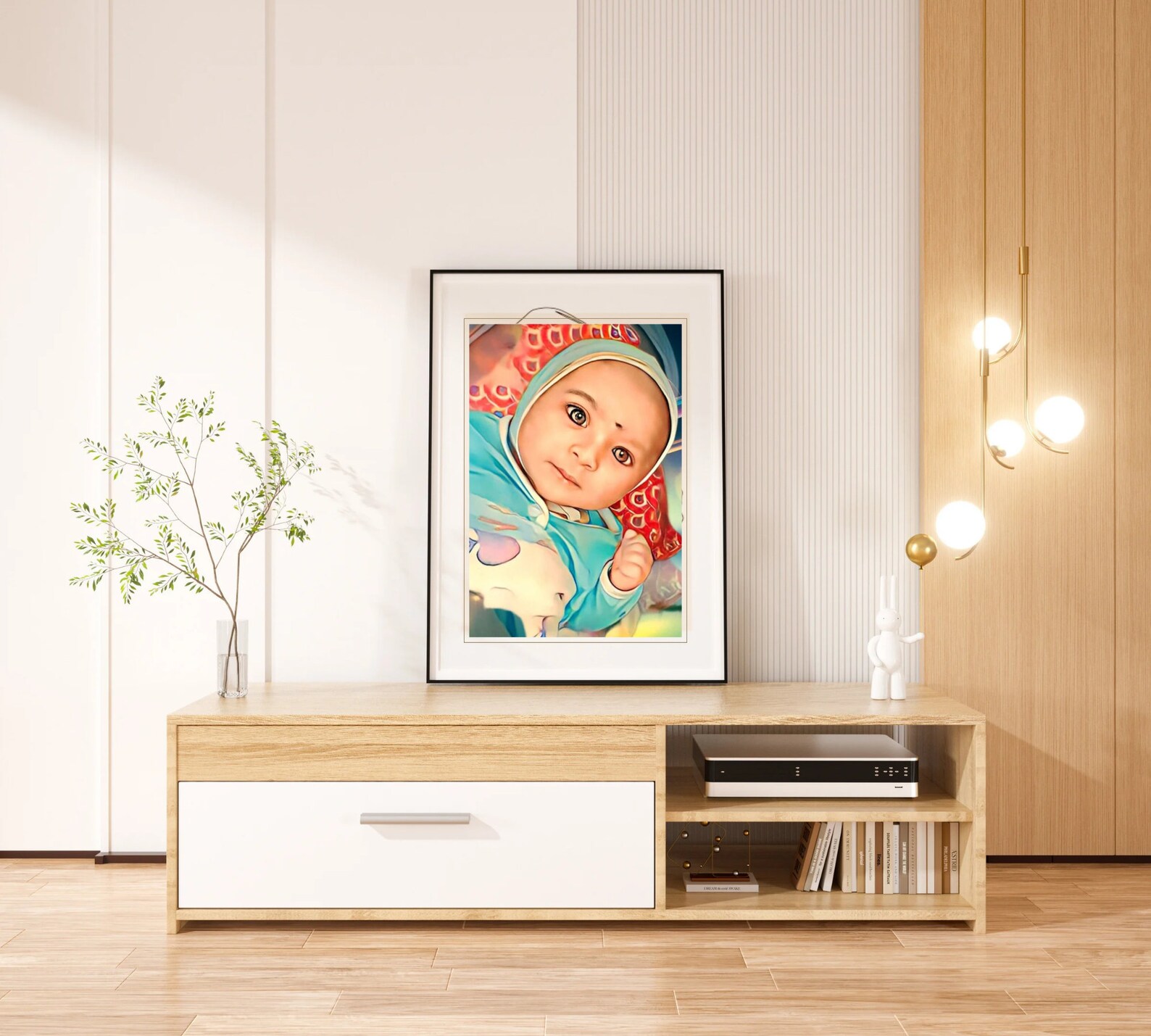 Baby Face Digital Poster Print - Etsy