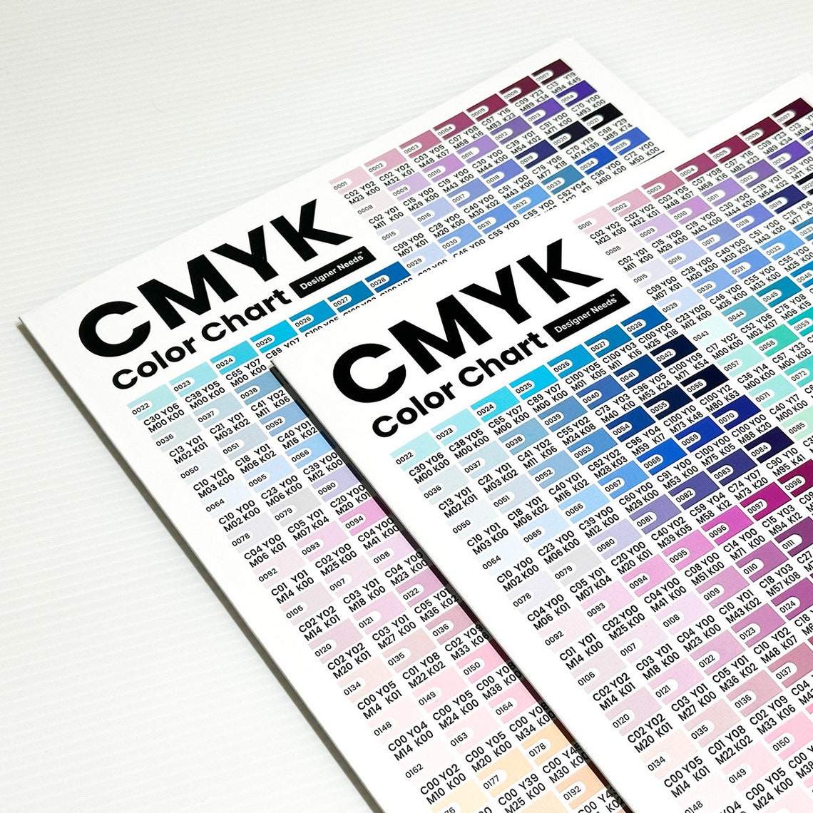 CMYK Color Chart Set (CMYK-C) / 1138 Shade - Etsy